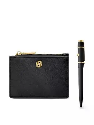 BOSS Logo-plaque Cardholder Pen Set - Black