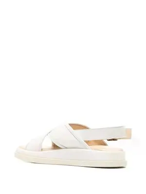 SERGIO MORETTI FIRENZE Crossover Strap Slingback Sandals