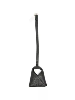 MAISON MARGIELA Leather Keyring - Black