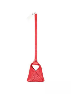 MAISON MARGIELA Leather Keyring - Red