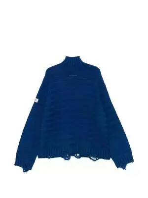 MAISON MARGIELA Distressed Ribbed Knit Sweater