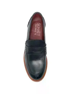 SOMMET Penny-slot Leather Loafers