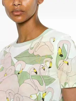 Chloé Flamingo Print T-shirt