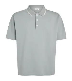 FRAME Cotton Piqué Polo Shirt