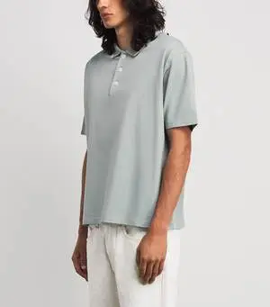 FRAME Cotton Piqué Polo Shirt
