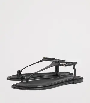 A.emery Leather Alta Sandals - Black