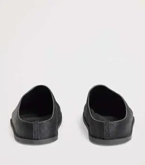 A.emery Cow Hair Lou Clogs - Black