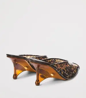 JIMMY CHOO Glace 80 Heeled Mules - Orange