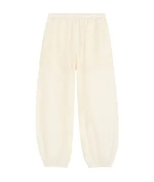 BY MALENE BIRGER Lumas Silk Organza Cropped Trousers - Soft White