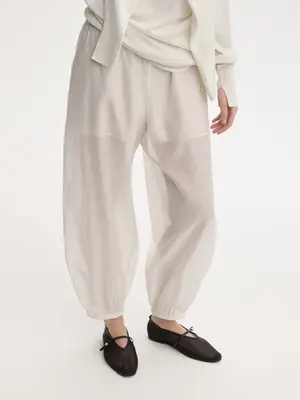 BY MALENE BIRGER Lumas Silk Organza Cropped Trousers