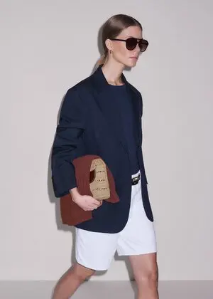 ME+EM Oversized Linen Blend Blazer