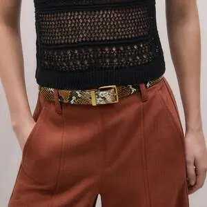 ME+EM Linear Knit Straight Baby Tee