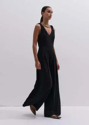 ME+EM Twist Strap Modal Jumpsuit With Belt
