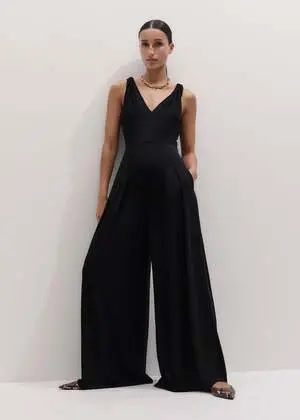 ME+EM Twist Strap Modal Jumpsuit With Belt