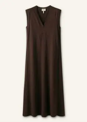 ME+EM V-neck A-line Maxi Dress