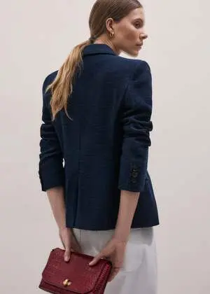 ME+EM Textured Bouclé Corset Jacket