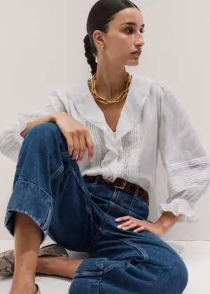 ME+EM Ruffle Blouse
