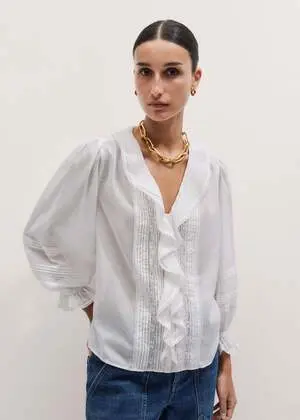 ME+EM Ruffle Blouse