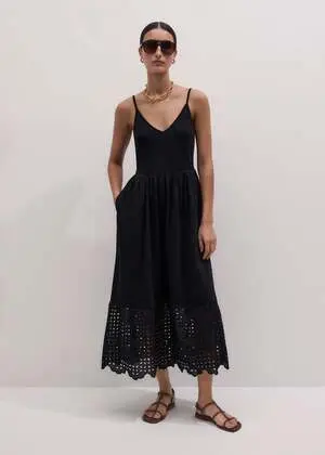 ME+EM Broderie Anglaise Maxi Dress