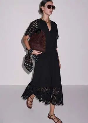 ME+EM Broderie Anglaise Maxi Dress