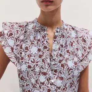 ME+EM Floral Print Midi Dress