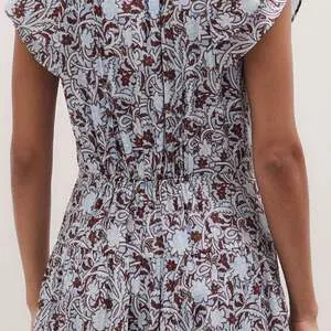 ME+EM Floral Print Midi Dress