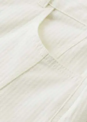 ME+EM Tapered Trousers With Vertical Stripes