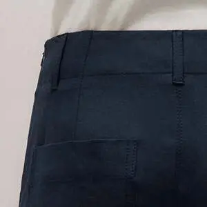 ME+EM Straight Crop Trousers - Navy