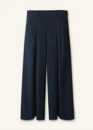 ME+EM Textured Pleat Front Superwide Culottes