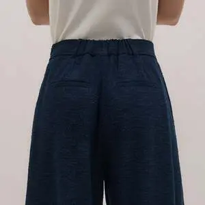 ME+EM Textured Pleat Front Superwide Culottes