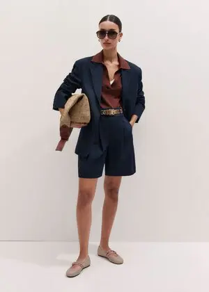 ME+EM Tailored Pleated Shorts