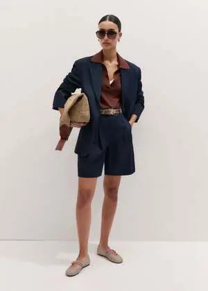 ME+EM Tailored Pleated Shorts
