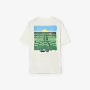 Burberry Maze Cotton T-shirt - Chalk White