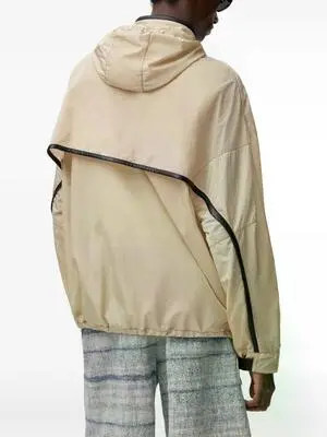 Loewe Technical Shell Zip-up Hooded Jacket - Neutrals