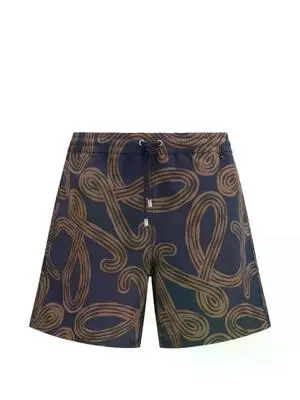 Loewe X Paula's Ibiza Anagram Swim Shorts - Blue