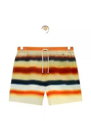 Loewe X Paula's Ibiza Striped Swim Shorts - Orange