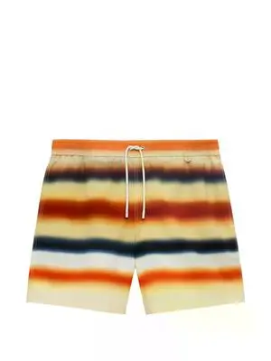 Loewe X Paula's Ibiza Striped Swim Shorts - Orange