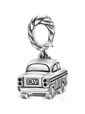 David Yurman Petite Taxi Amulet In Sterling With Diamonds