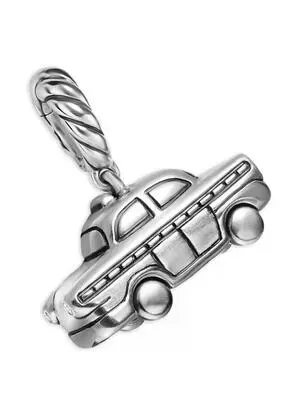 David Yurman Petite Taxi Amulet In Sterling With Diamonds