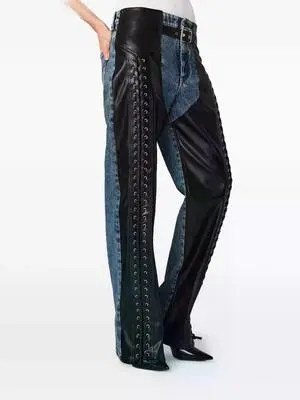Stella McCartney Panelled Lace-up Jeans