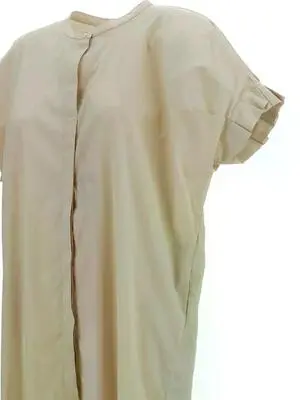 M.S.M. Pleated Sleeve Midi Dress