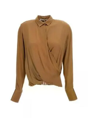 Q-WINS Wrap Style Long Sleeve Shirt