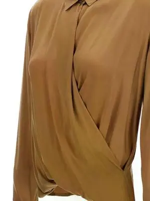 Q-WINS Wrap Style Long Sleeve Shirt