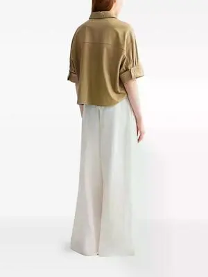 TWP Avery Pleated Wide-leg Trousers