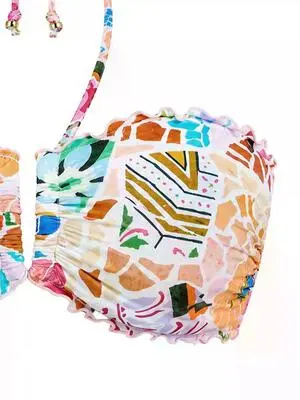 Seafolly Boheme Mosaic-print Bikini Top