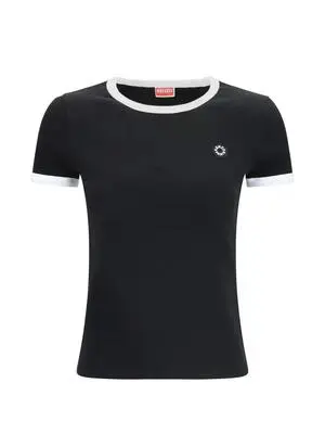 Kenzo Boke Flower 2.0 Embroidered Cotton T-shirt - Black