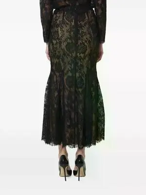 SELF-PORTRAIT Laced Mermaid-style Midi Skirt