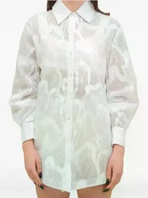 CONTESSA MILLS Sheer Sequin Mini Dress