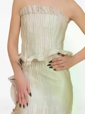 CONTESSA MILLS Le Fay Ruffled Pleated Top