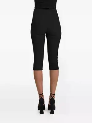 CONTESSA MILLS Benjamin Button-embellished Capri Trousers